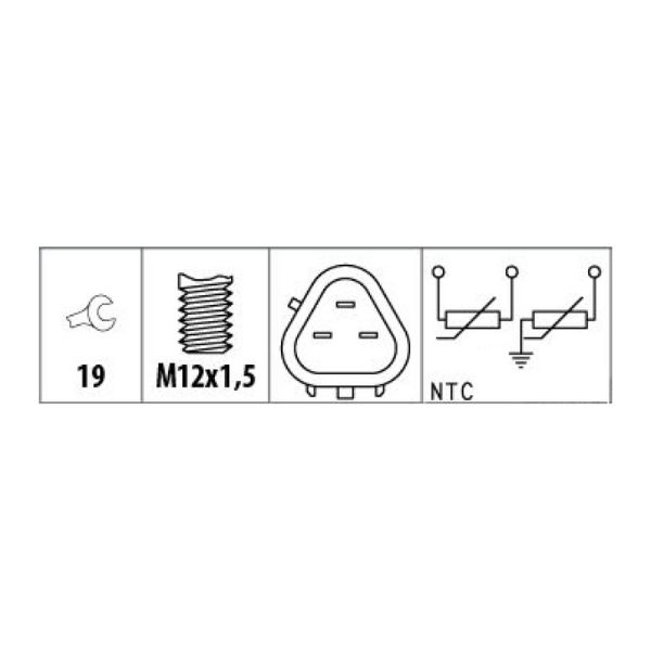 APG Automotive. ECHLIN - TS6192 - Temperature Sender - Toyota - Corolla ...