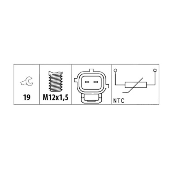 APG Automotive. ECHLIN - TS6069 - Temperature Sender - Mitsubishi ...